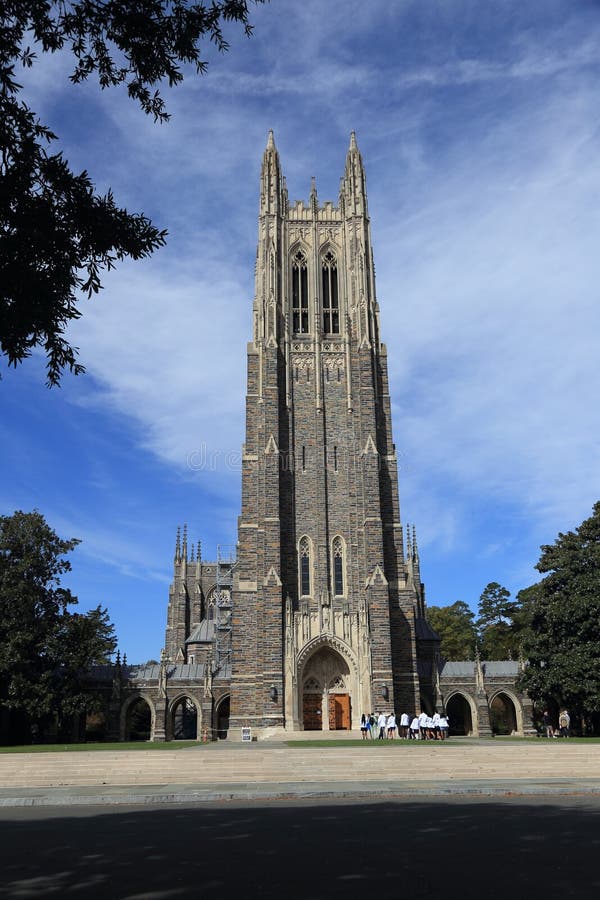 Duke University Campus Scenery Editorial Photo - Image of tower, facade ...