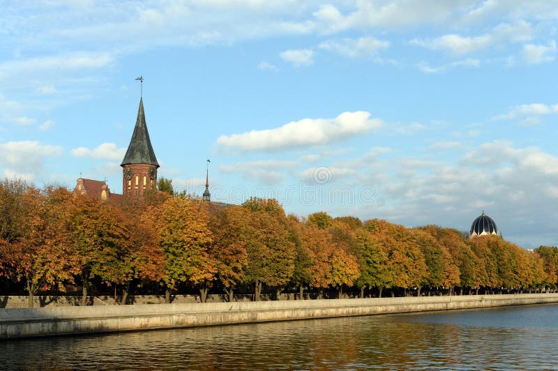 Autumn View of Kanta Island in Kaliningrad Stock Image - Image of ...