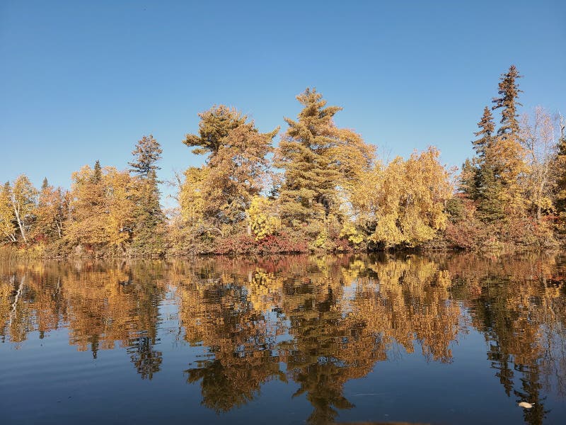 Autumn Vintage Mantrap Lake Shot Stock Image - Image of autumn, trees ...