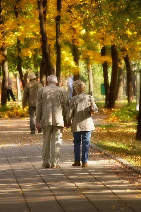 Autumn walk stock image. Image of love, flirtation, meeting - 268495