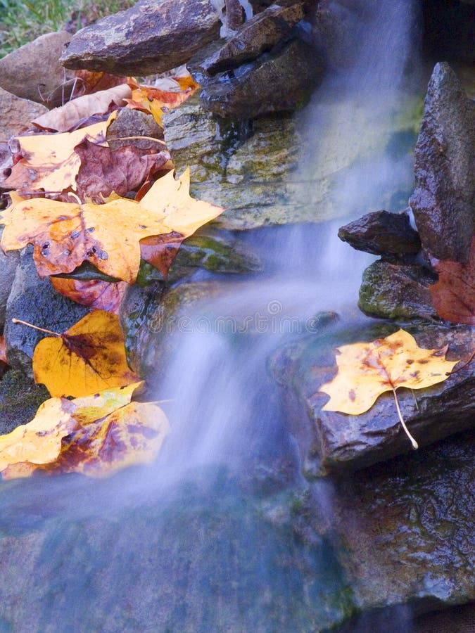 Autumn water stock image. Image of fall, waterfall, water - 5476431