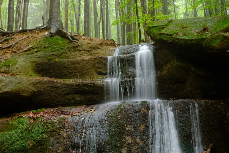 Autumn Water Landscape with Reflection in the River of Cloudy Sky and ...