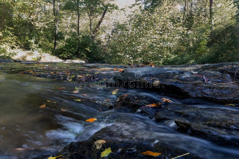 Autumn Water stock image. Image of natural, bedrock - 231243553