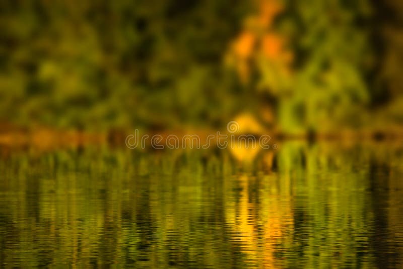 Autumn Water Landscape with Reflection in the River of Cloudy Sky and ...