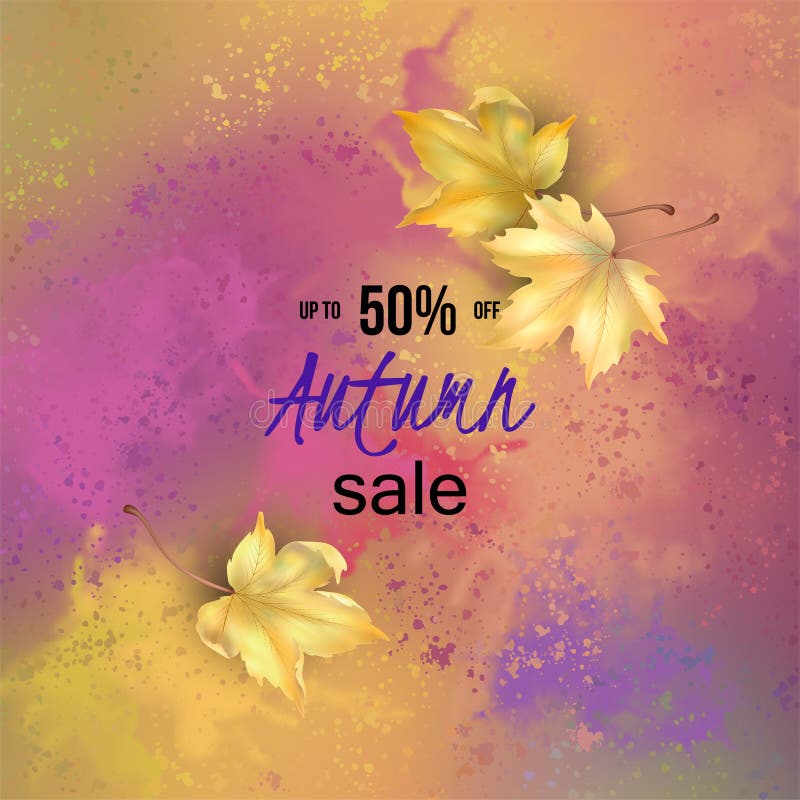 Autumn Vector Watercolor Headers Stock Vector - Illustration of ...