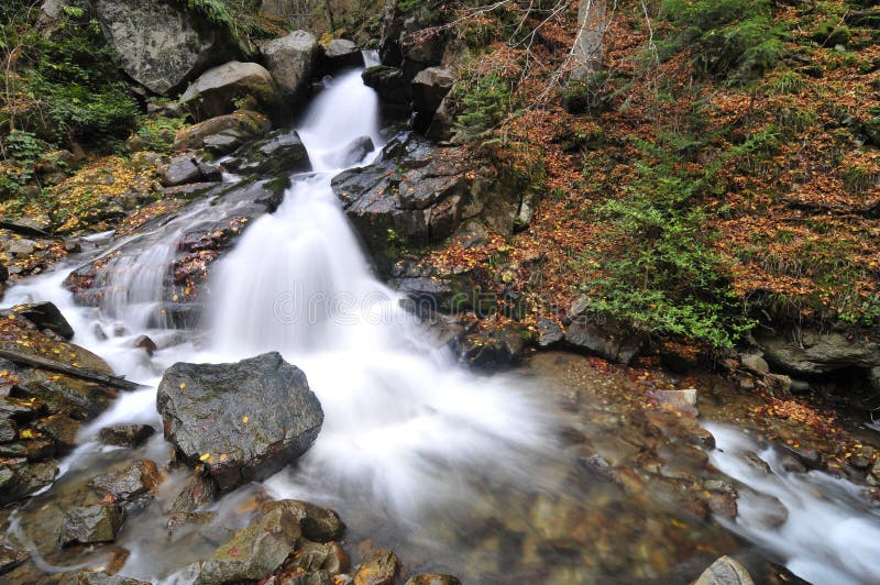 Waterfall side view stock image. Image of peaceful, nature - 1295387