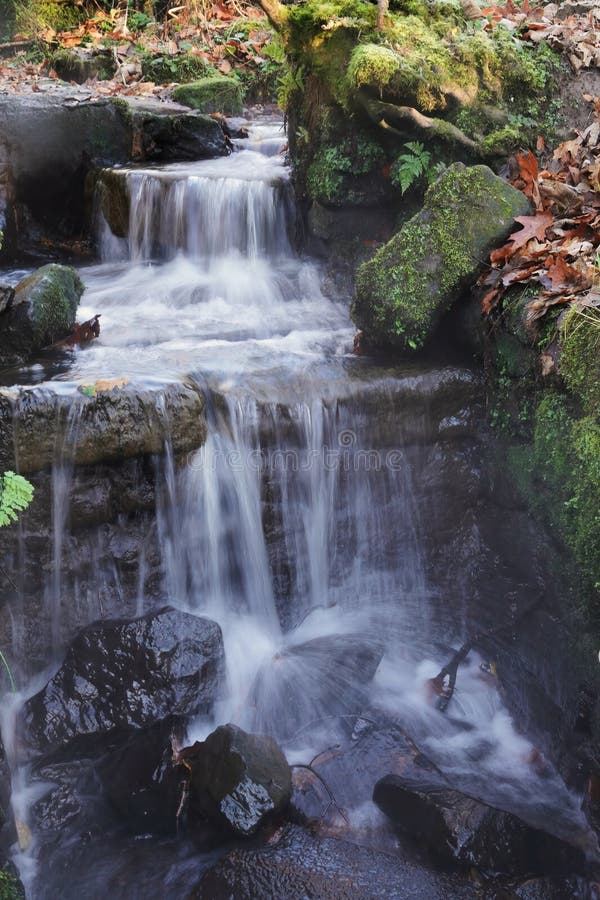 Autumn Waterfall Slow Exposure. Stock Image - Image of cascading, rapid ...