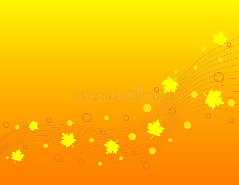 Autumn waves stock illustration. Illustration of maple - 3485811