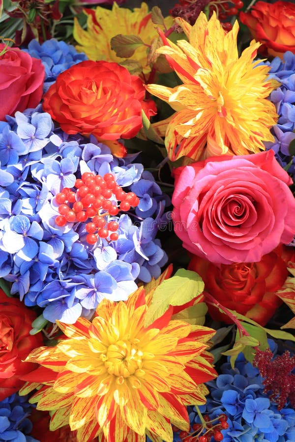 Autumn Wedding Flower Arrangement Stock Image - Image of gerbera ...