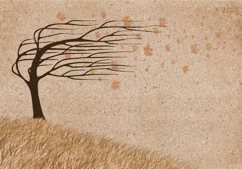 Autumn Wind Background stock vector. Illustration of wind - 6060855