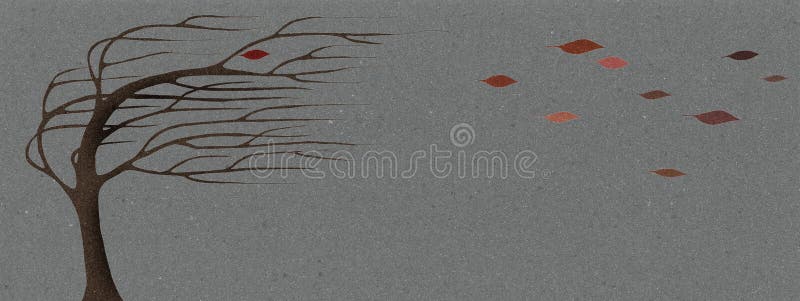 Autumn wind stock illustration. Illustration of nature - 3342104