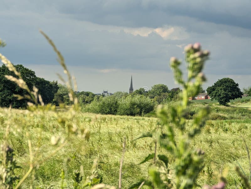 The Autumn Wind Comes Rushing in Over the Hills and Far Away Stock ...