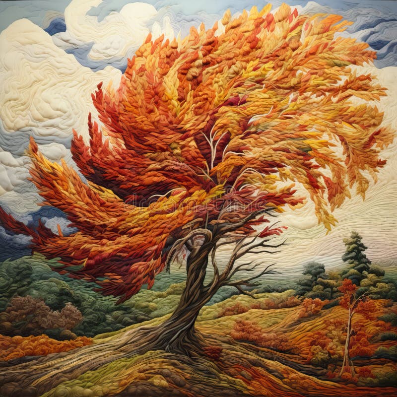 Autumn Wind High Quality Ai Generated Image Stock Illustration ...