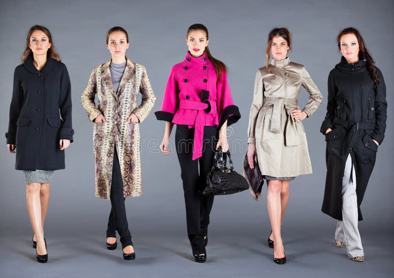 Autumn Winter Collection Lady S Clothes Stock Image - Image of jacket ...