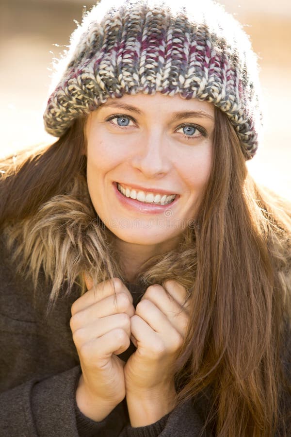 Autumn woman stock image. Image of dreamy, closeup, headshot - 44810791