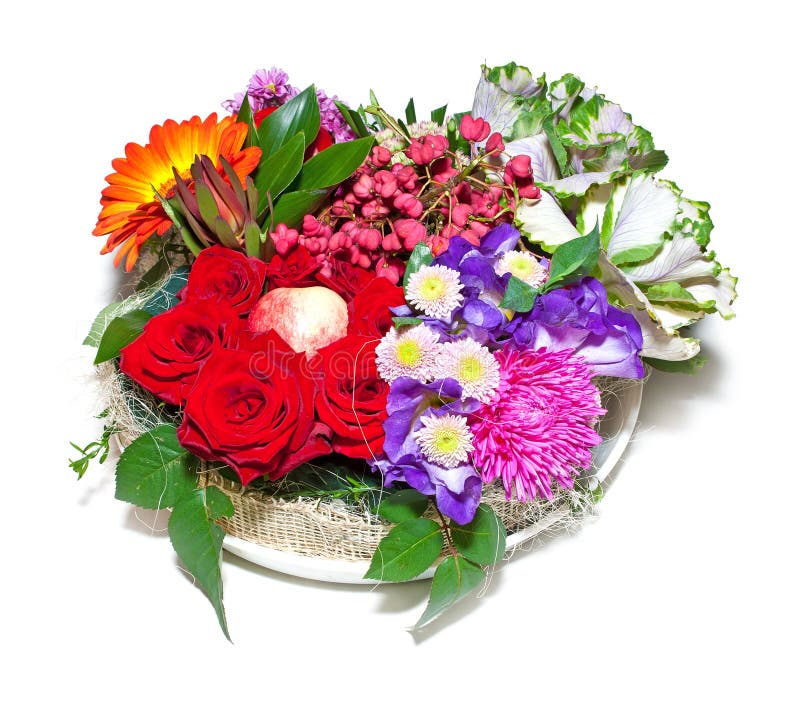 Autumnal Floral Composition Stock Image - Image of handmade, carnation ...