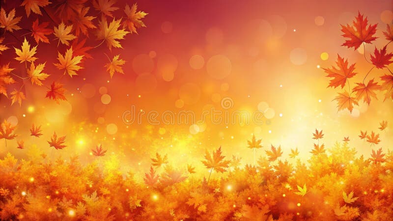 Autumnal Foliage, Glowing with Warm Light, Creates a Magical Scene of ...