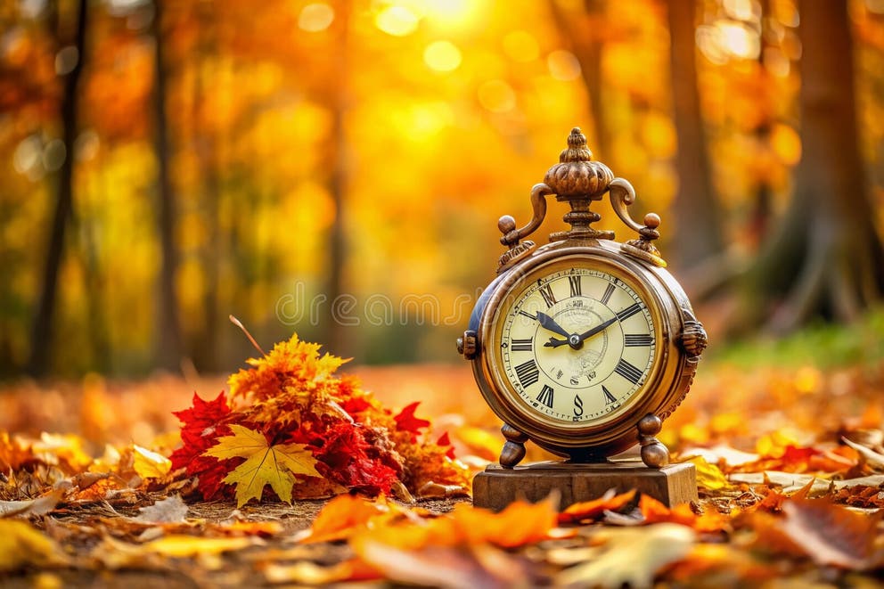 Autumnal Forest Clock a TiltShift Perspective on Daylight Saving Time ...