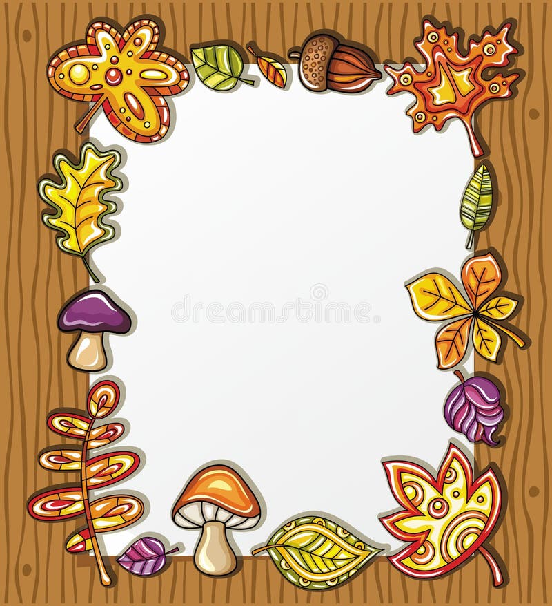 Autumnal frame series 2 stock vector. Illustration of elements - 20666489