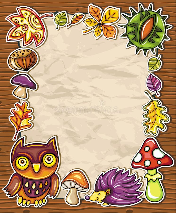 Autumnal frame series 2 stock vector. Illustration of elements - 20666489