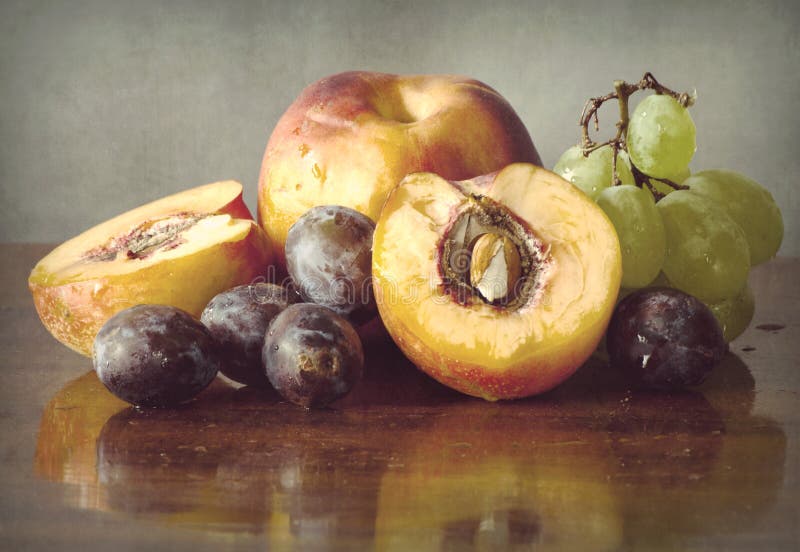 Autumnal fruits stock photo. Image of wood, seasonal - 27029186