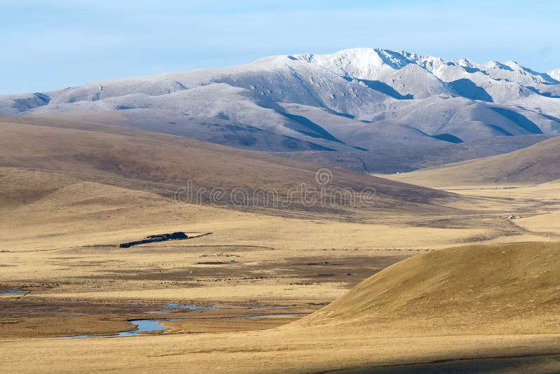 Autumnal highland scenery stock image. Image of grasslands - 27261199