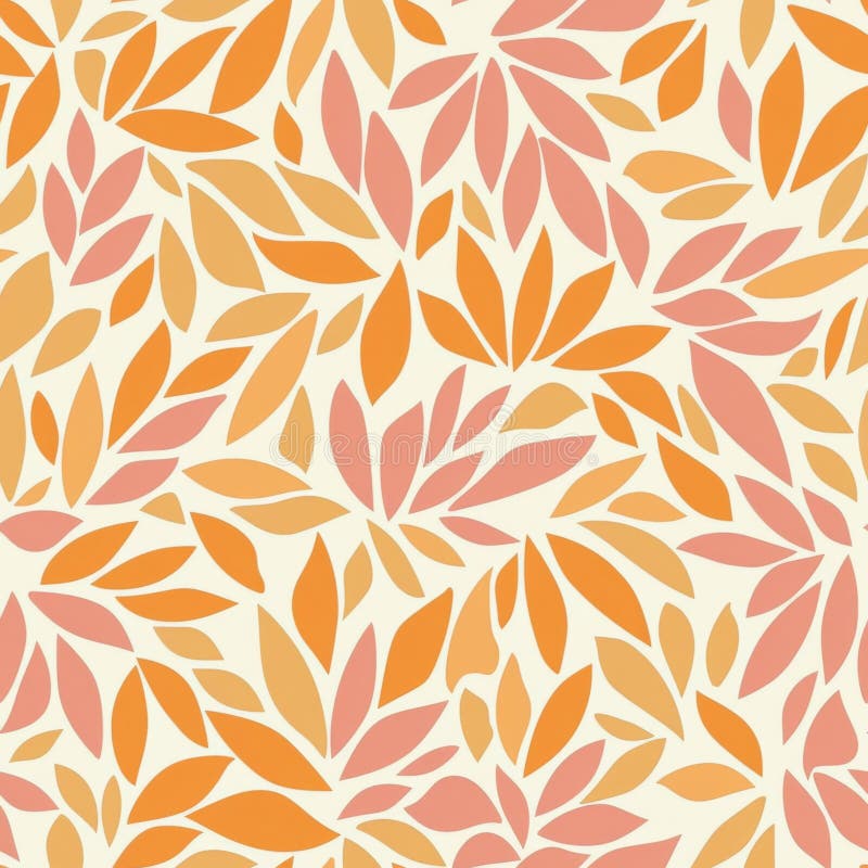Autumnal Hues Seamless Leaf Pattern for Elegant Design Stock Photo ...