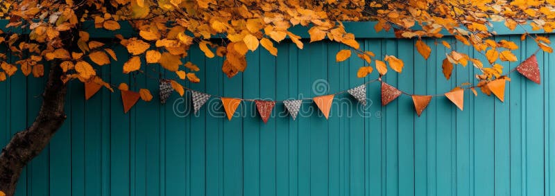 This Autumnal Image, Which Includes a Tree and Bunting, is Well-suited ...