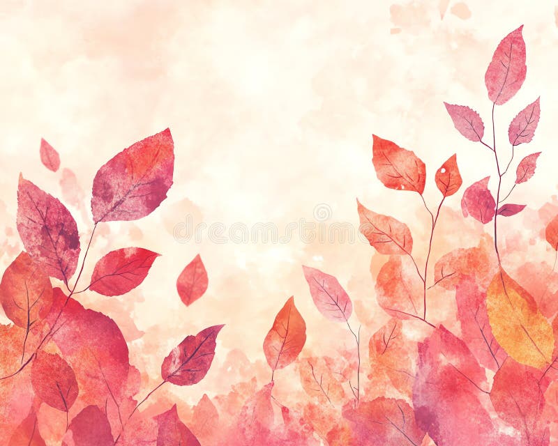 Autumnal Leaf Pattern, Nature Vibrant Palette, Maple Leaf Frame ...