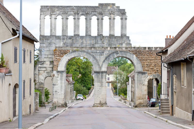 Autun, France stock photo. Image of ruins, saone, gate - 22410540