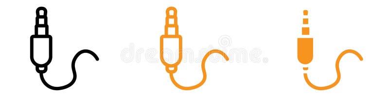 Essential AUX Cable Icon for Audio Equipment and Connectivity ...