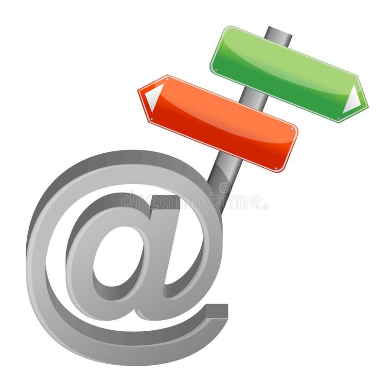 Aux signes d'Internet illustration stock. Illustration du image - 28982466