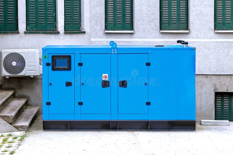 Auxiliary Electric Power Generator Stock Image - Image of power, mobile ...