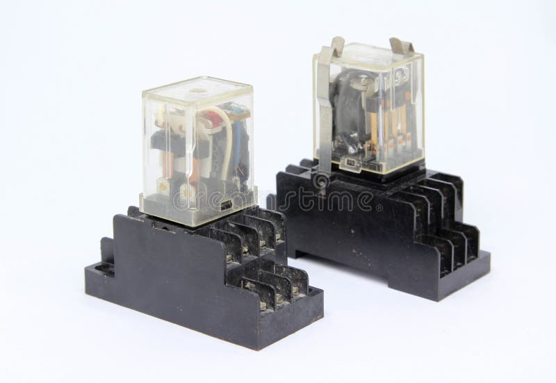 Transparent relay switch stock photo. Image of service - 62400984