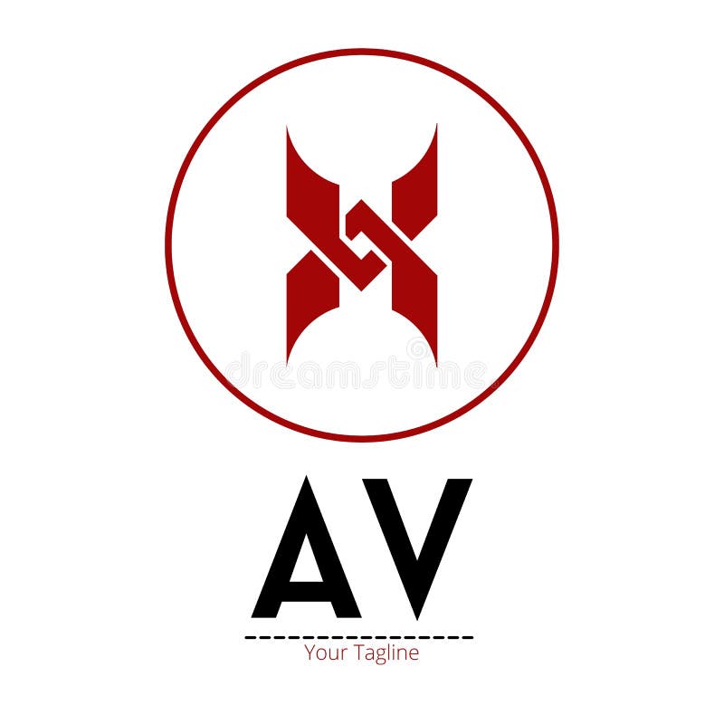 AV Letter Logo, Letter AV, AV Check Tick Logo, AV Creative Logo, a V ...