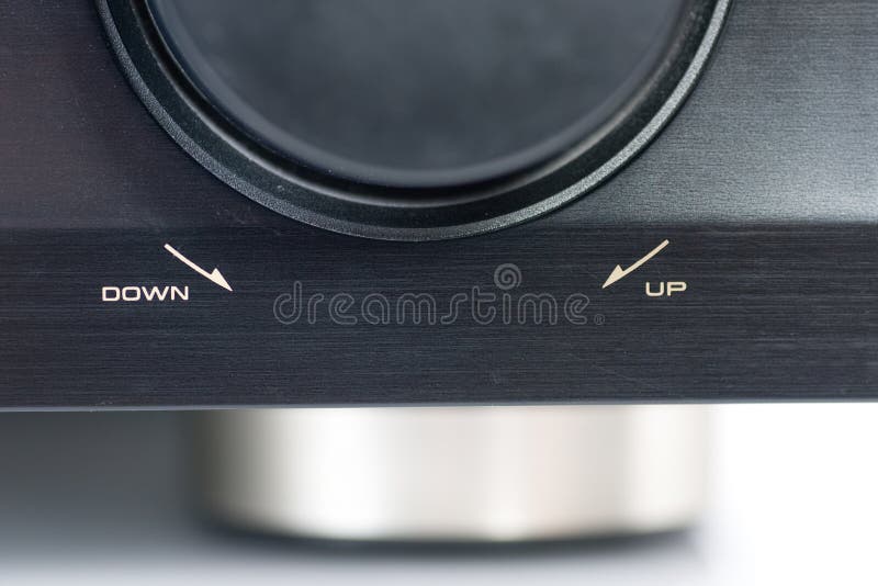 AV De Knop Van Het Volume Van De Ontvanger Stock Foto - Image of ...