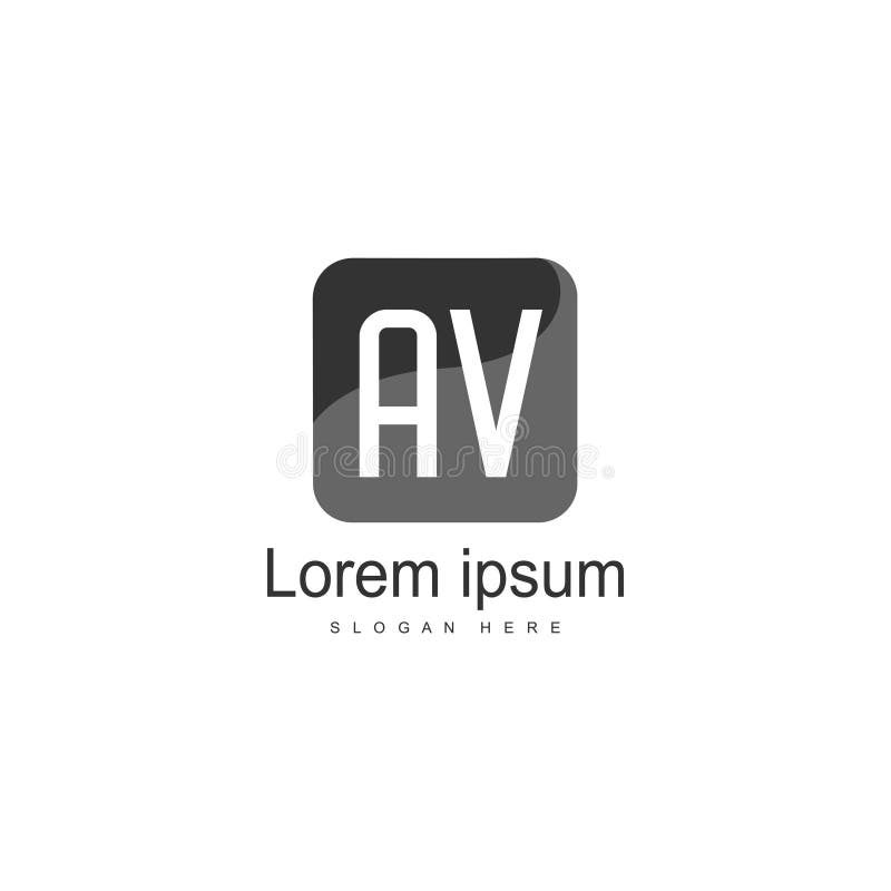 AV Letter Logo Design. Creative Modern AV Letters Icon Illustration ...