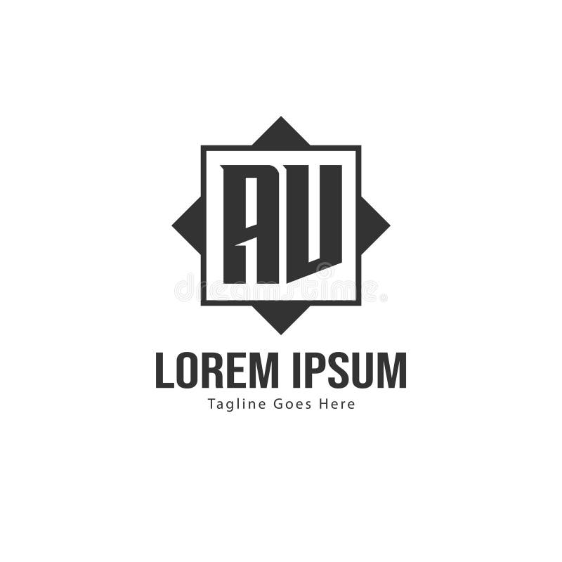 AV Letter Logo Design. Creative Modern AV Letters Icon Illustration ...