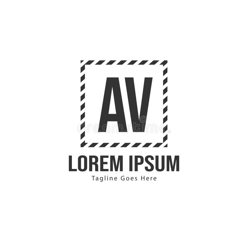 AV Letter Logo Design. Creative Modern AV Letters Icon Illustration ...