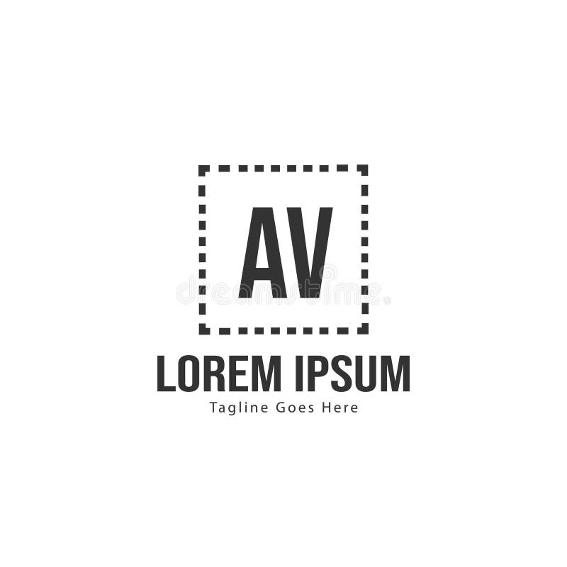 AV Letter Logo Design. Creative Modern AV Letters Icon Illustration ...