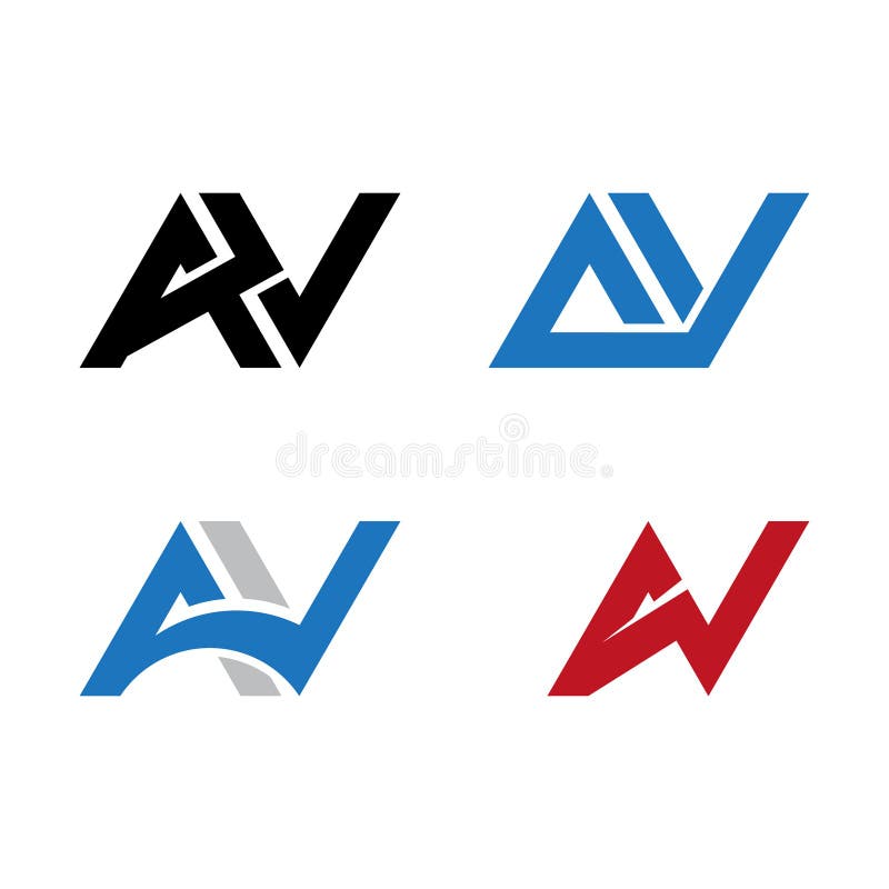 AV Letter Vector Illustration for an Icon,symbol or Logo Stock Vector ...