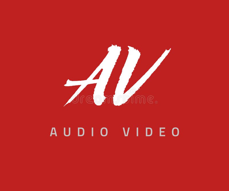 AV Letters Vector Icon Design Stock Vector - Illustration of brand ...
