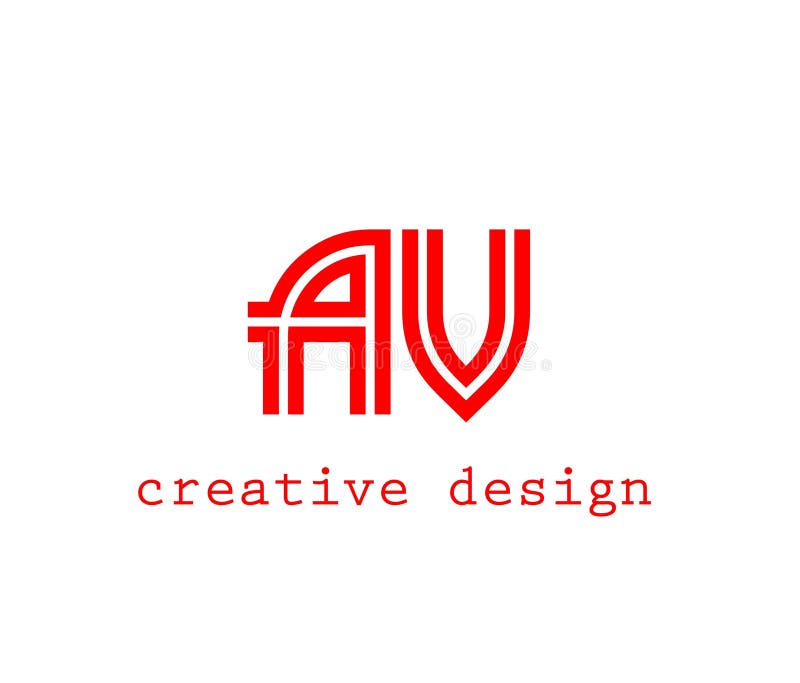 Av logo design stock illustration. Illustration of diagram - 227447060