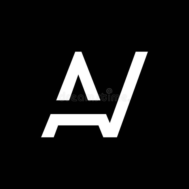 AV Logo Design Business Typography Vector Template. Creative Linked ...