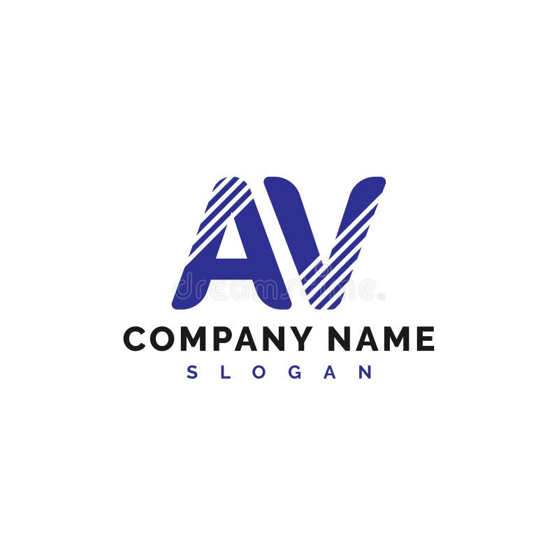 AV Logo Design. AV Letter Logo Icon Vector Illustration - Vector Stock ...
