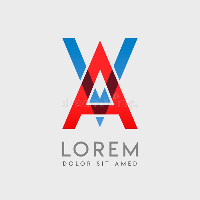 A V Letter Logo Design. Creative AV Letters Icon Stock Vector ...