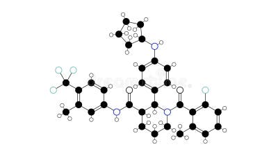 Avacopan Molecule, Structural Chemical Formula, Ball-and-stick Model ...