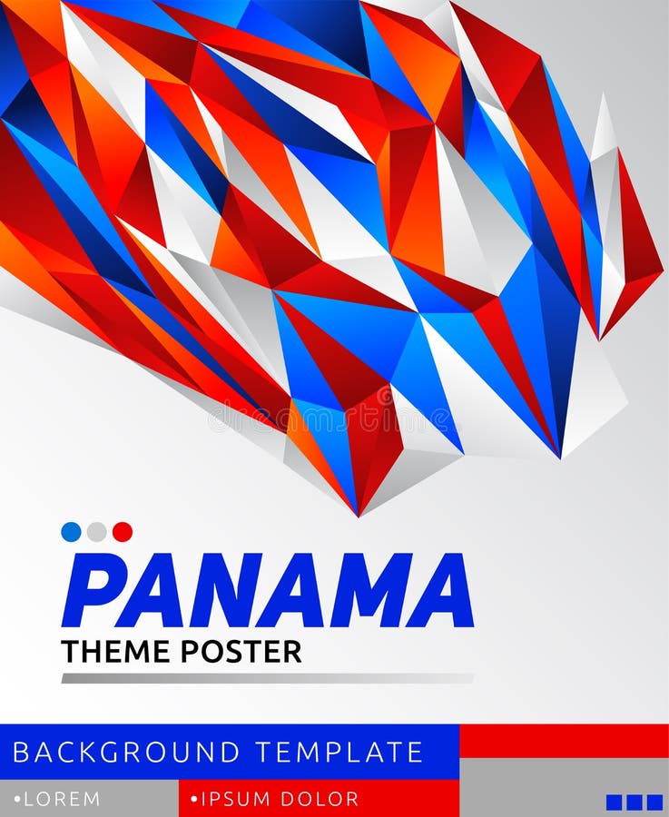 Panama Theme Modern Poster, Vector Template Illustration, Panamanian ...
