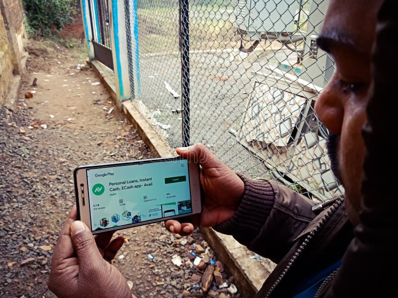 Avail Instant Personal Loan Application Software Displayed on Mobile ...