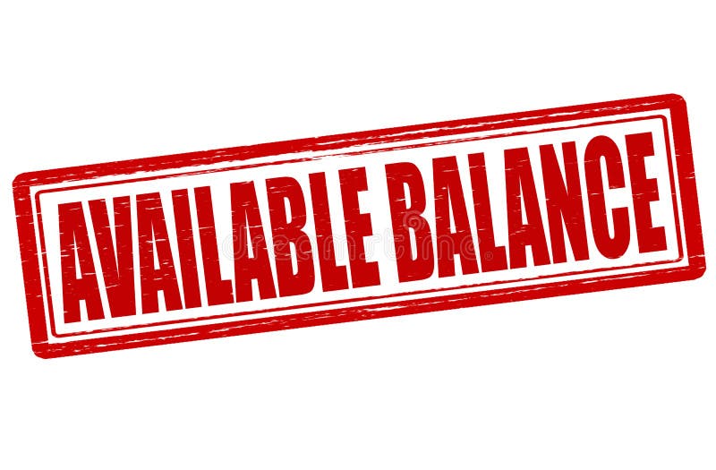 Available balance stock illustration. Illustration of balance - 109892180